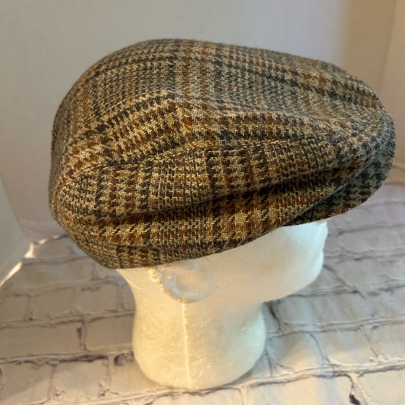 Vintage | Accessories | Vintage Tweed Wool Blend Mens Snap Front Bib ...